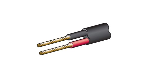 Narva | 10A 3MM TWIN CORE SHEATHED CABLE (30M) Red/Black (Black Sheath)