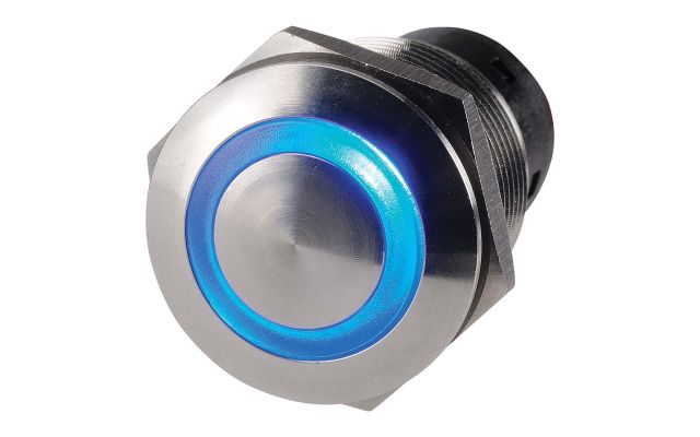 Narva | OFF/ON LED PUSH BUTTON SWITCH (BLUE) (Blister pack of 1)