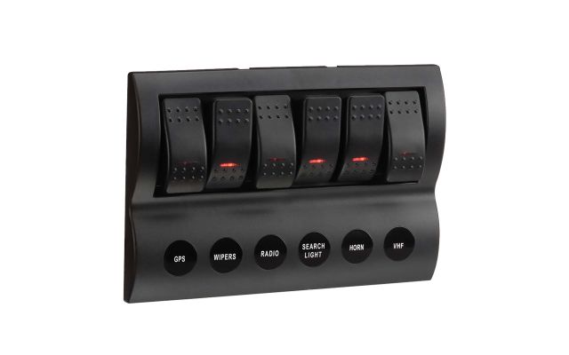 Narva | 6-Way LED Switch Panel with Fuse Protection