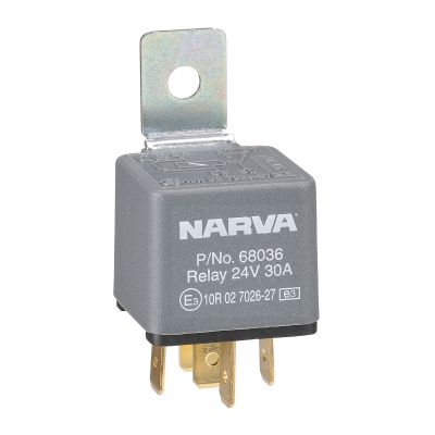 Narva | 24V 30A NORMALLY OPEN 5 PIN RELAY WITH RESISTOR