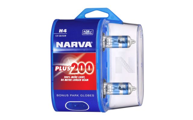Narva | H4 12V 60/55W P43T Plus 200 Globes (2)