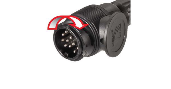 Narva | 13 Pin Euro Round Socket on Car to 7 Pin Large Round Plug on ...