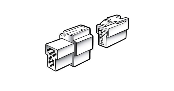 Narva | 2 WAY MALE QUICK CONNECTOR HOUSING (2 pack)