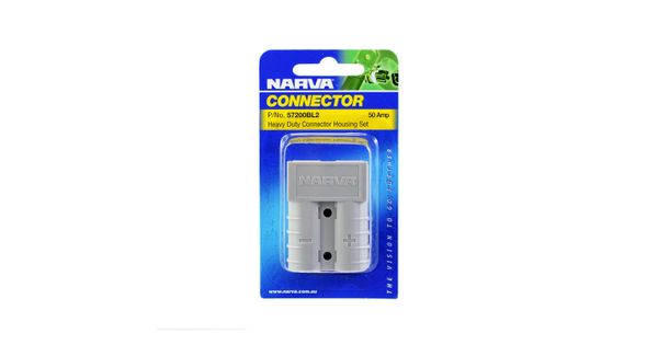 Narva | HEAVY-DUTY 50 AMP CONNECTOR HOUSING GREY With COPPER TERMINALS ...