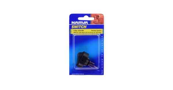 Narva | Off/On Rocker Switch with Red LED
