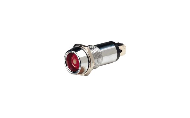 Narva | 12 Volt Chrome Pilot Lamp with Red LED