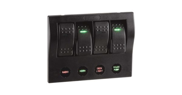 Narva | 4-Way LED Switch Panel with Circuit Breaker Protection