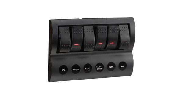 Narva | 6-Way LED Switch Panel with Fuse Protection