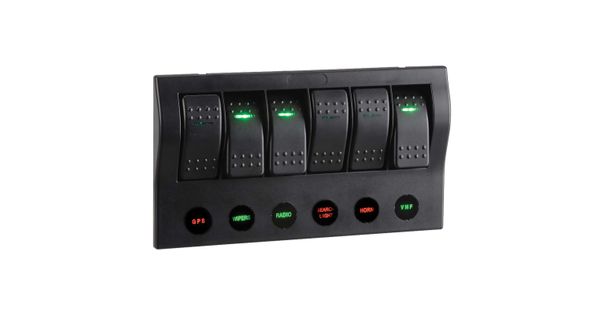Narva | 6-Way LED Switch Panel with Circuit Breaker Protection