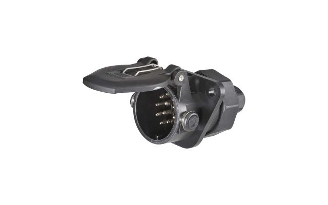 Narva | 24 Volt 15 Pin Heavy-Duty Euro Round Plastic Trailer Socket