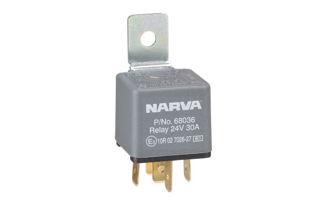 Narva | 24V 30A NORMALLY OPEN 5 PIN RELAY WITH RESISTOR