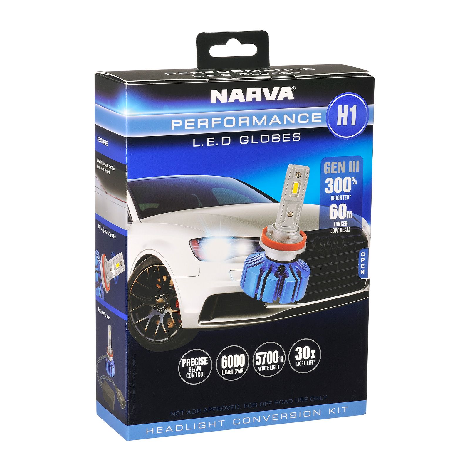 Narva | H1 12/24V Gen III LED Performance Globe Kit