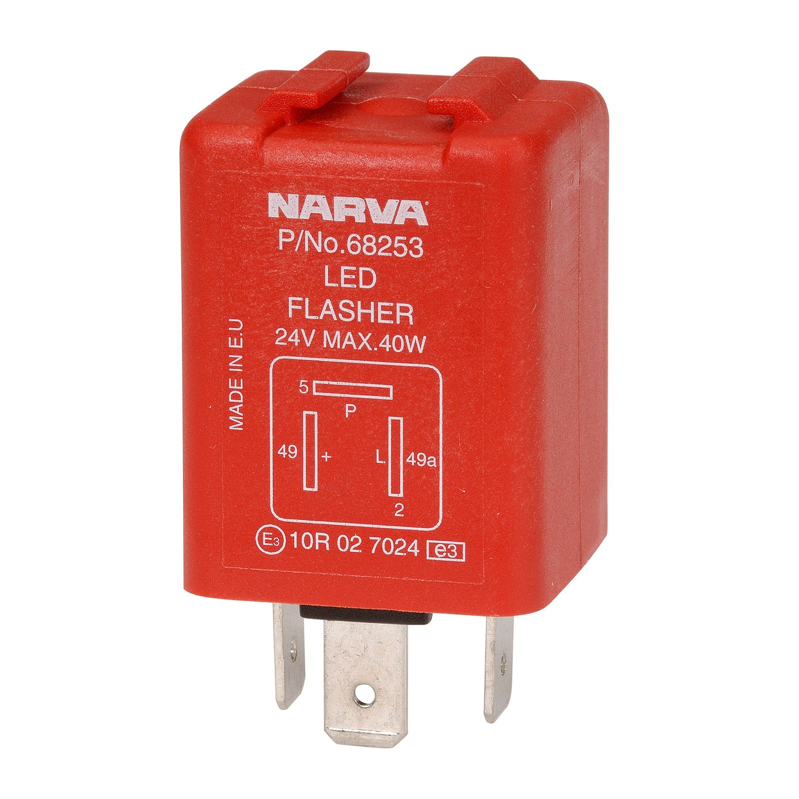 Narva | 24 Volt 3 Pin LED Electronic Flasher with Pilot