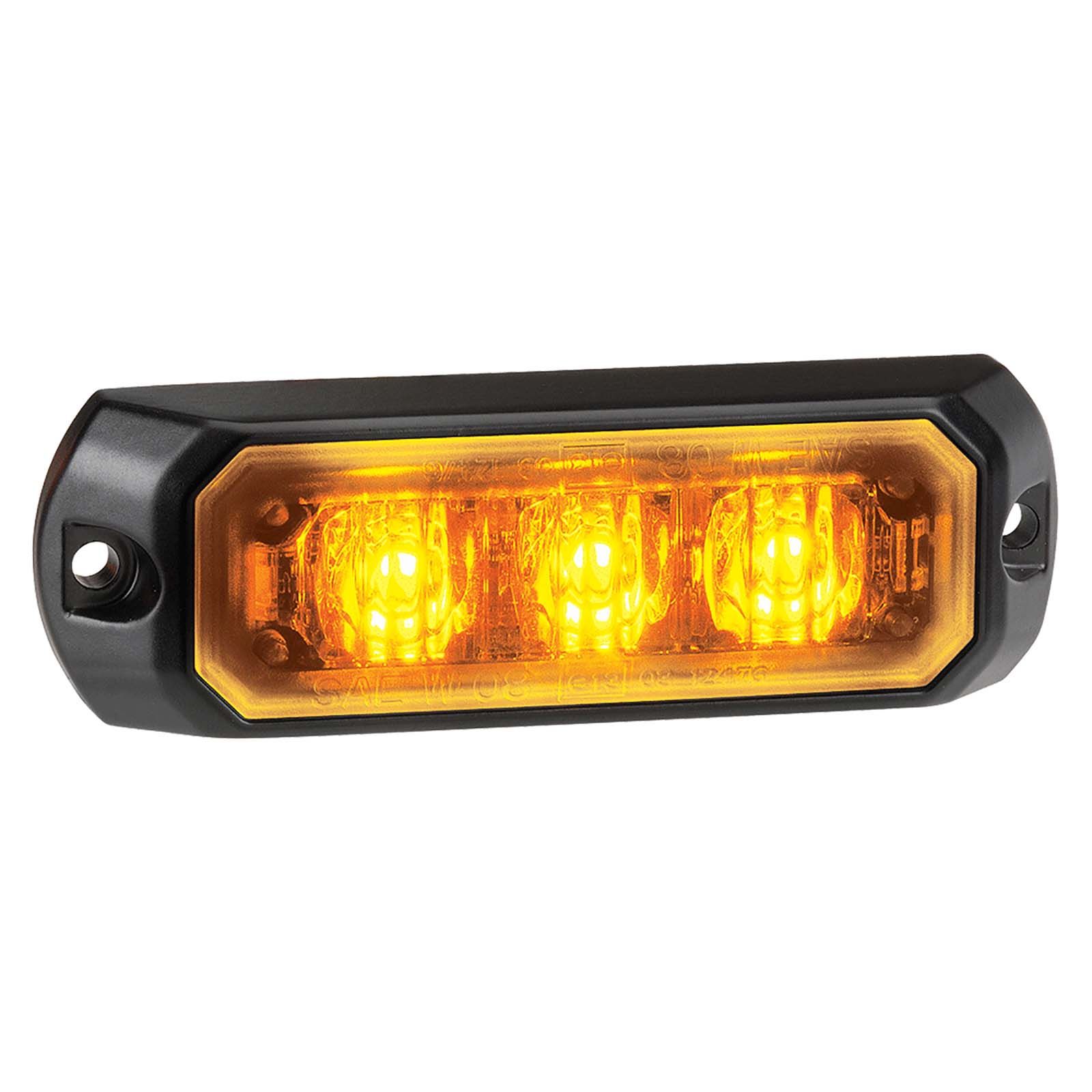 Narva | Low Profile High Powered LED Warning Light (Amber) - 3 x 1 Watt ...