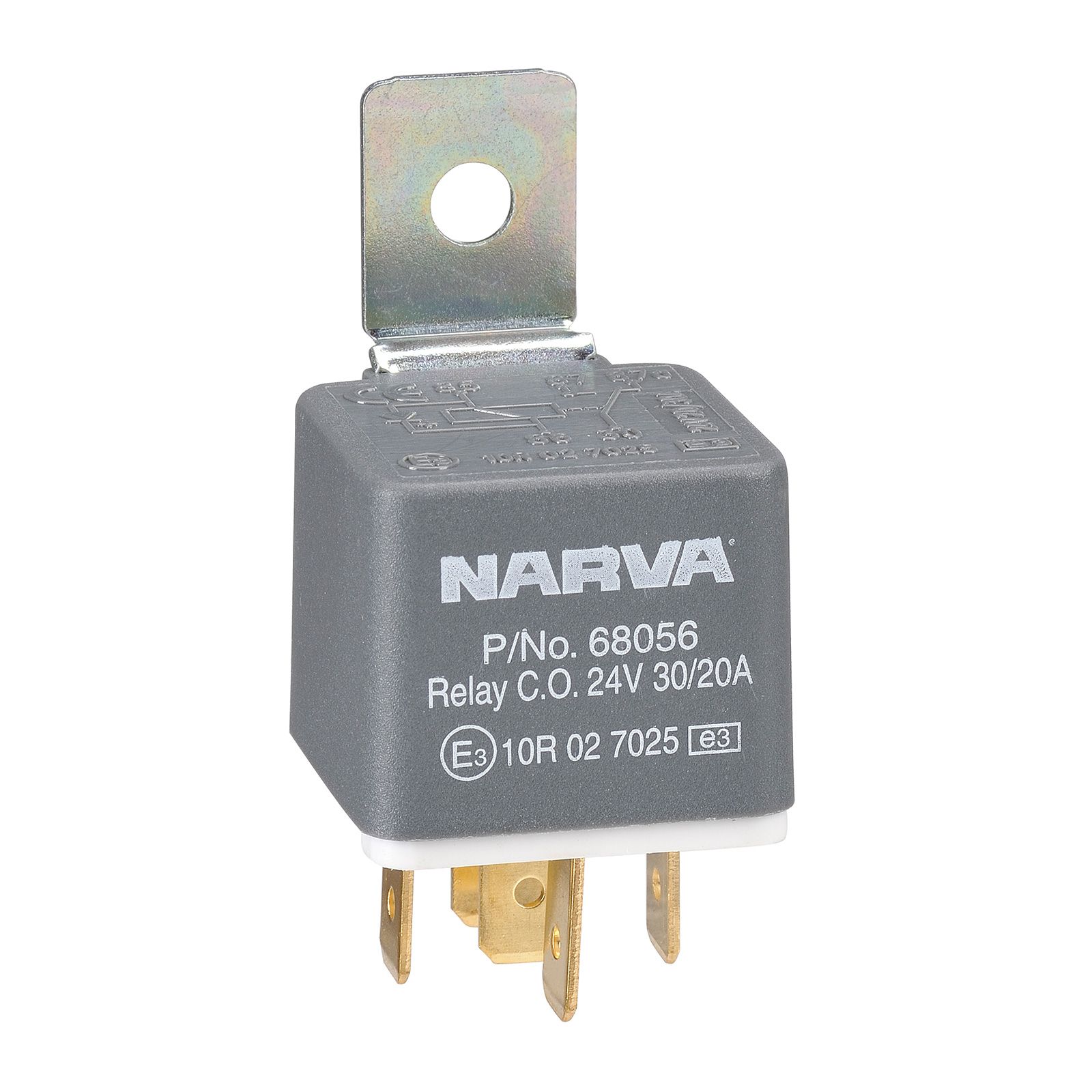 Narva | 24V 30A/20A CHANGE-OVER 5 PIN RELAY WITH DIODE
