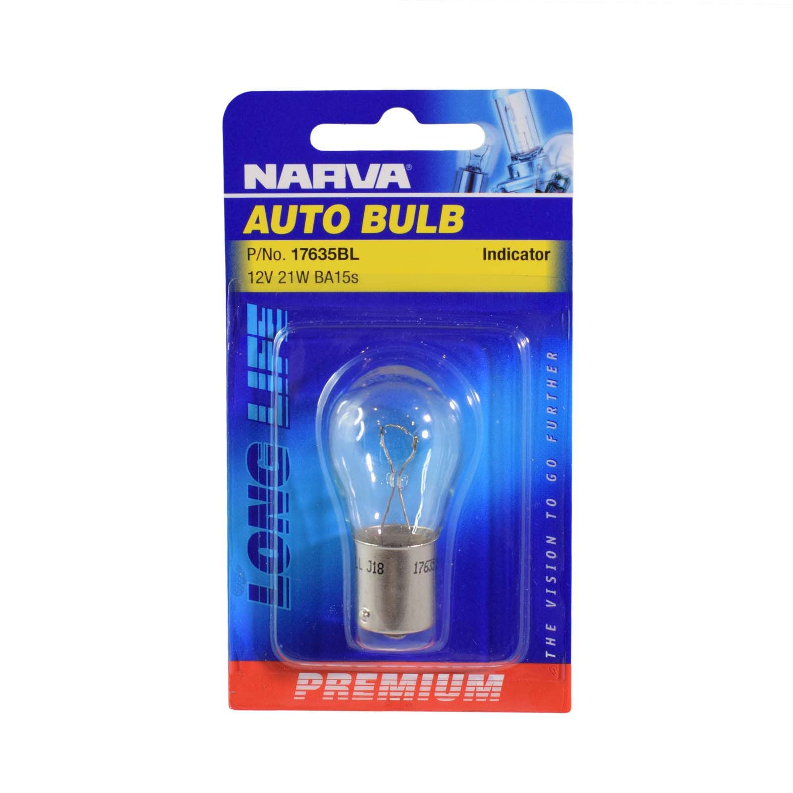 Narva | 12V 21W BA15S P21W PREMIUM INCANDESCENT GLOBES (Blister pack of 1)