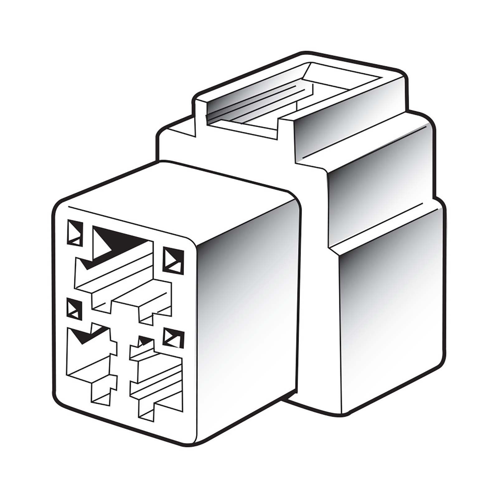 Narva | 3 WAY FEMALE QUICK CONNECTOR HOUSING (10 pack)