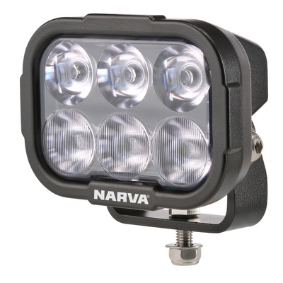 Narva | 9-33 VOLT HEAVY-DUTY LED WORK LAMP, HYBRID BEAM - 6 X 8W