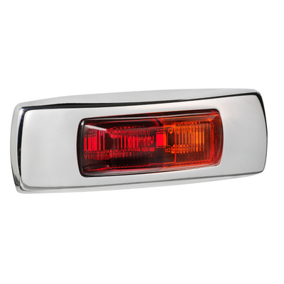 Narva | 9–33V LED SIDE MARKER (RED/AMBER), CHROME COVER, 0.5M CABLE ...
