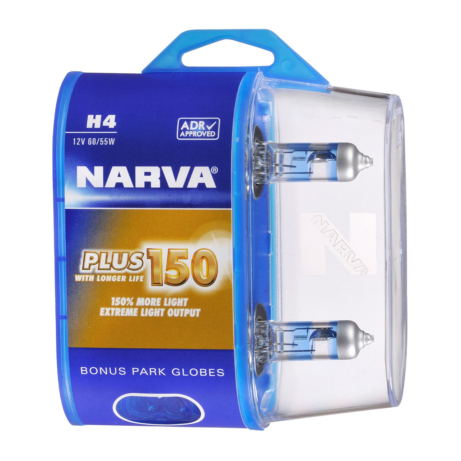 Narva | H4 12V 60/55W P43T PLUS150 GLOBES (2)