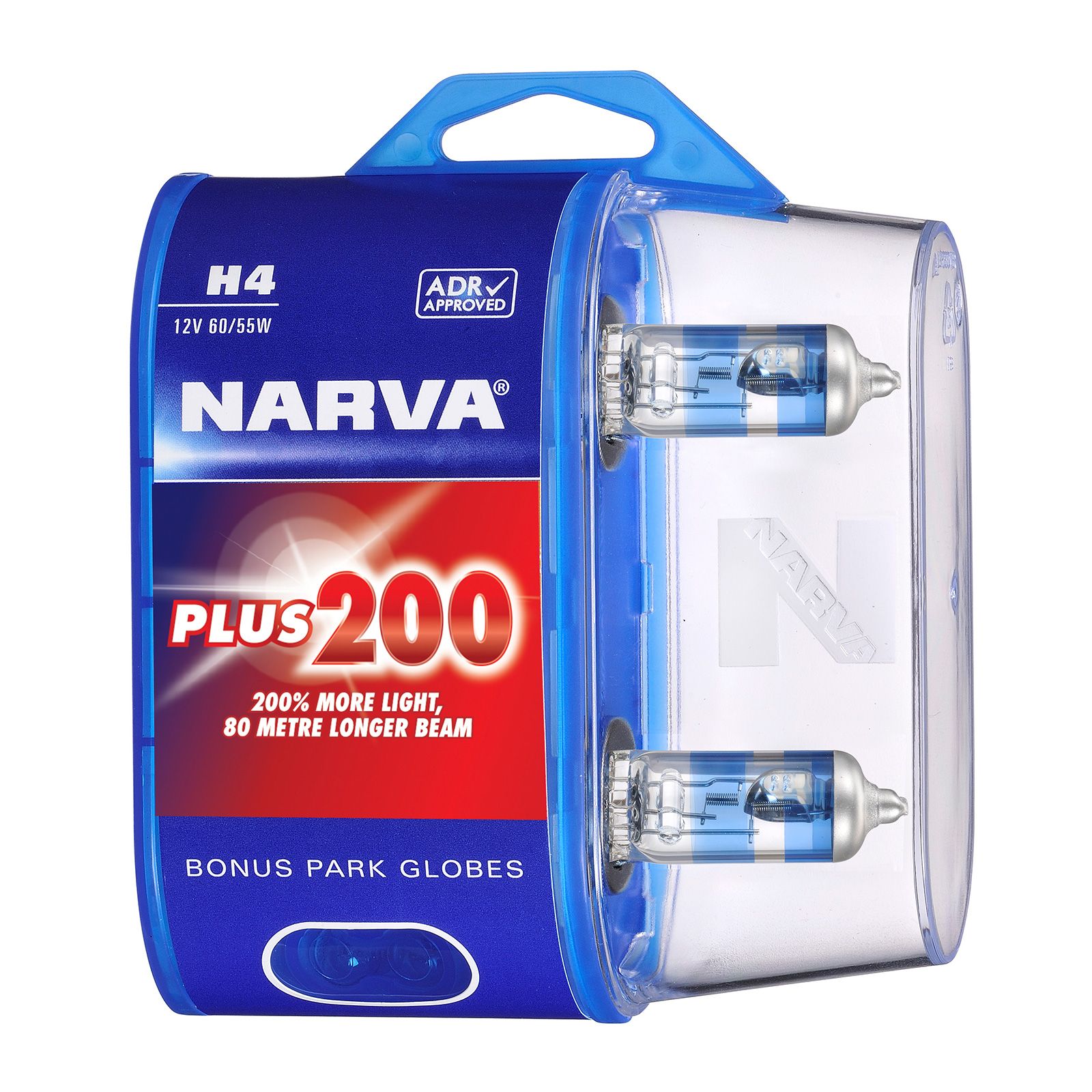 Narva | H4 12V 60/55W P43T Plus 200 Globes (2)
