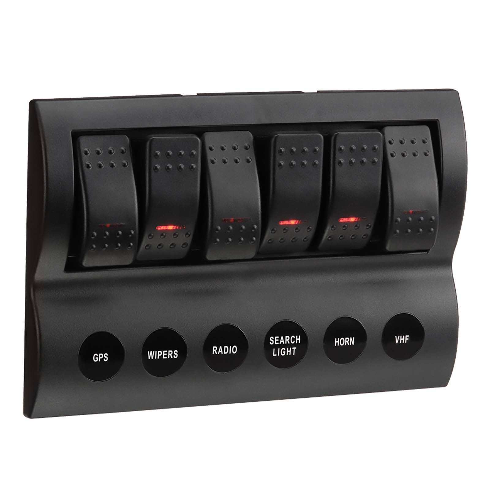Narva | 6-Way LED Switch Panel with Fuse Protection