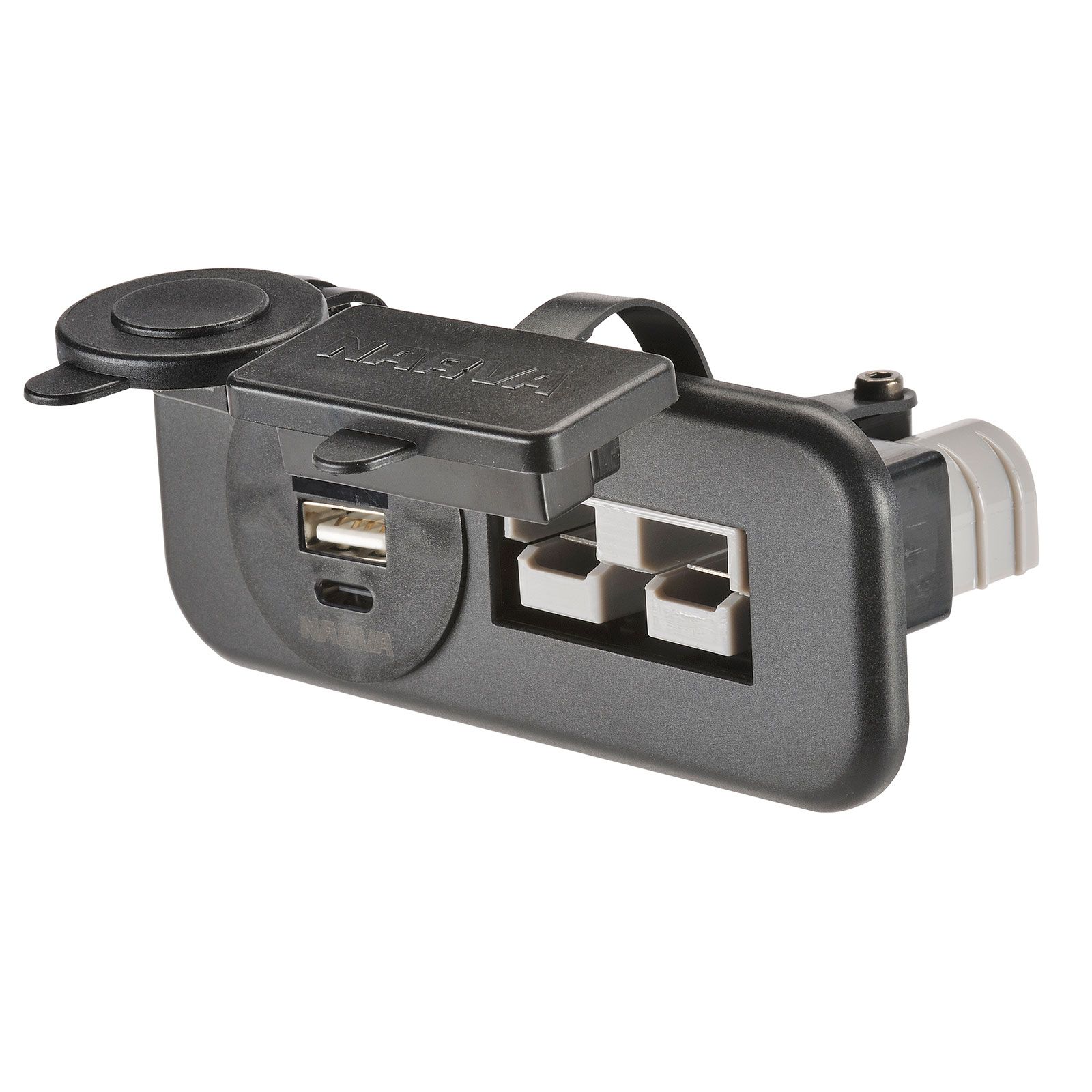 Narva | HEAVY-DUTY TWIN 50 AMP CONNECTOR/USB/USB-C SOCKET