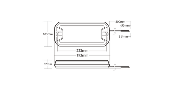 Narva | 9–33V LED REAR STOP/TAIL, DIRECTION INDICATOR, REVERSE, 0.5M CABLE