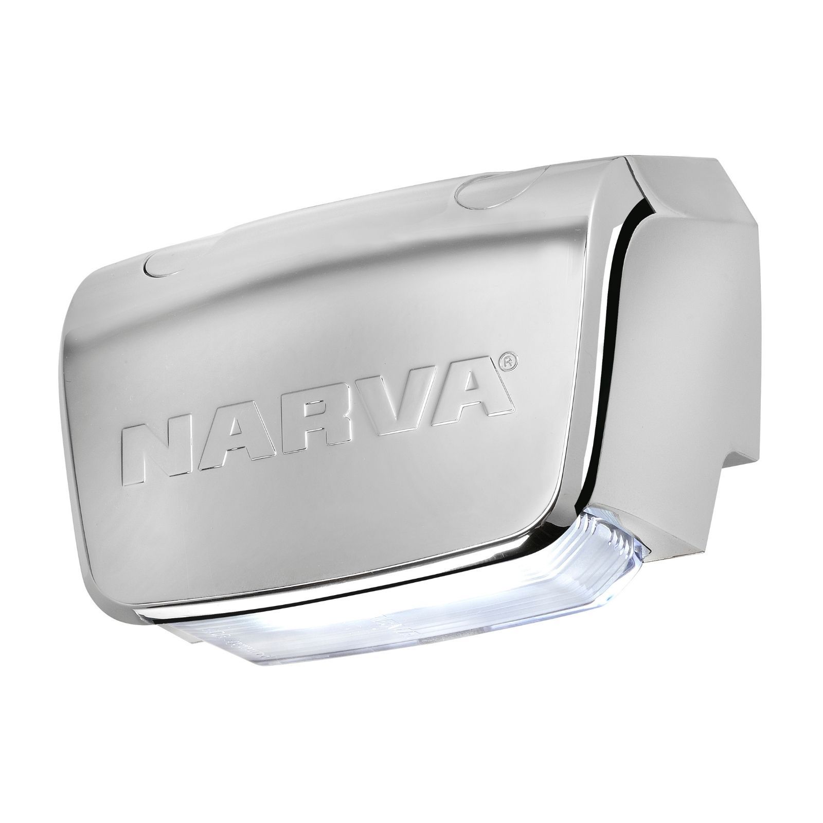 Narva | 9–33 VOLT 3 LED LICENCE PLATE LAMP IN CHROME HOUSING AND 0.5M CABLE
