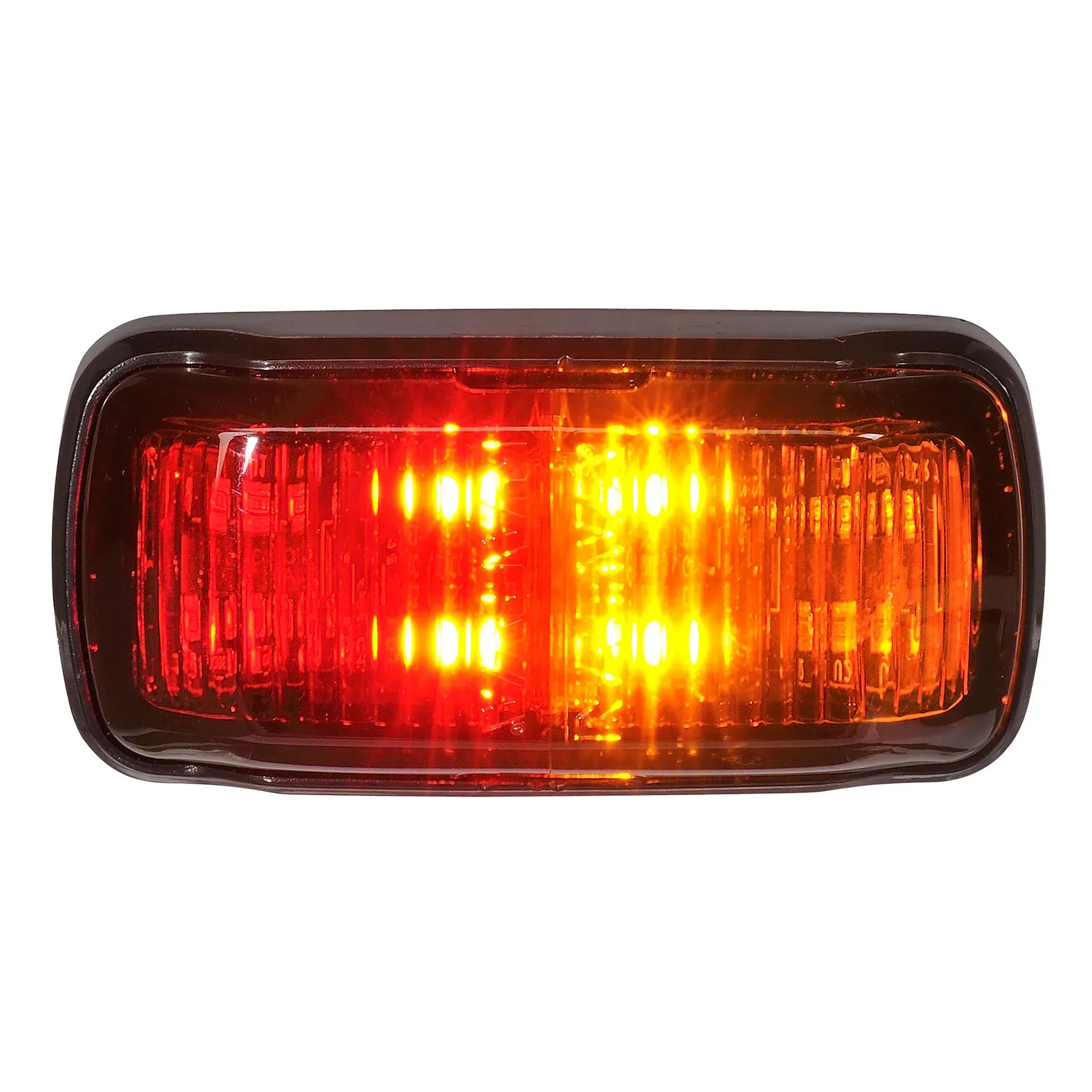 Narva | 9–33 VOLT LED SIDE MARKER LAMP (RED/AMBER) WITH BLACK DEFLECTOR ...