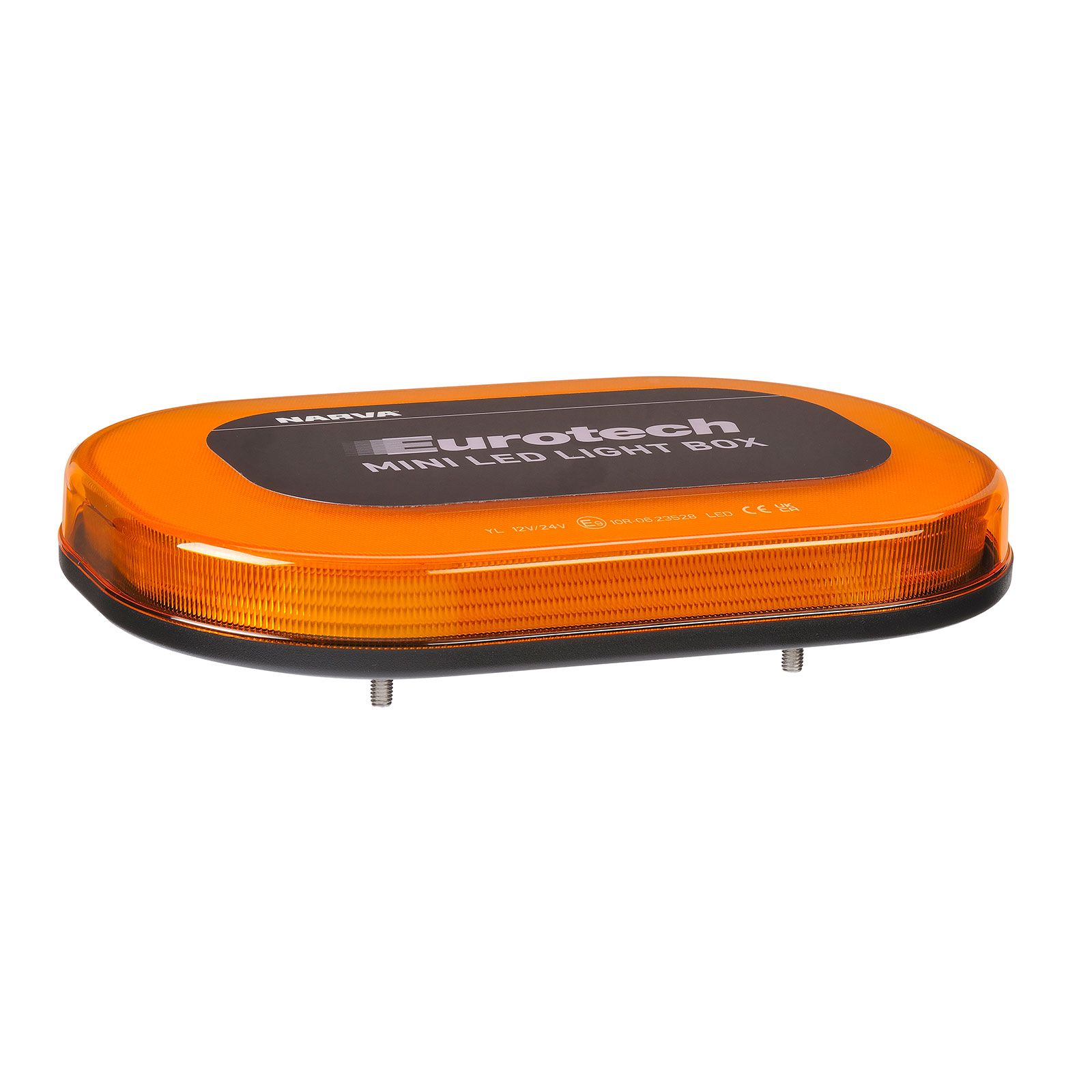 Narva | 12/24 VOLT EUROTECH MINI LED LIGHT BOX (AMBER) FLANGE BASE