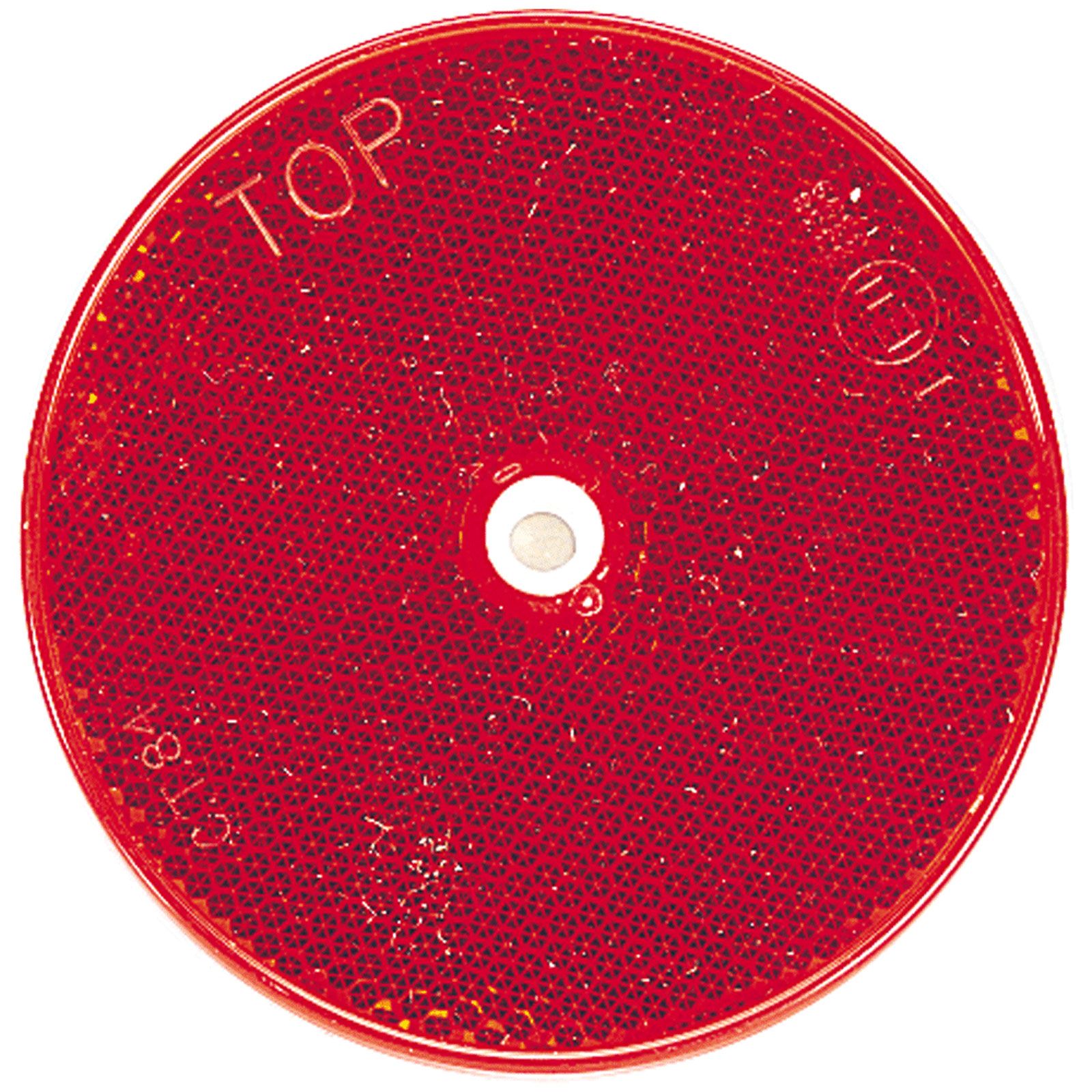 Narva | Red Retro Reflector with Central Fixing Hole