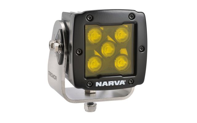 Narva | Tremor 5 LED Heavy-Duty Work Lamp - Spot Beam - Selective Yellow